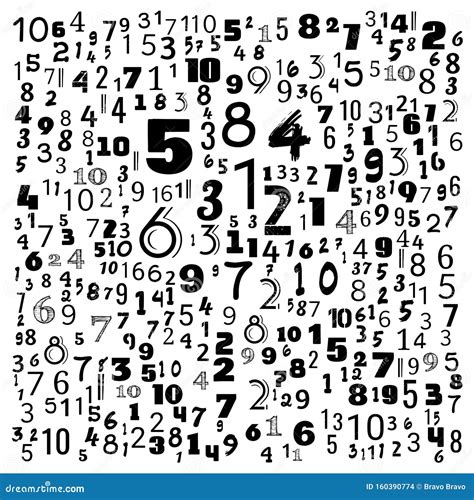 1 To 10 Number Word Cloud For Aground Black And White Word Cloud Text For Web Page Number Text