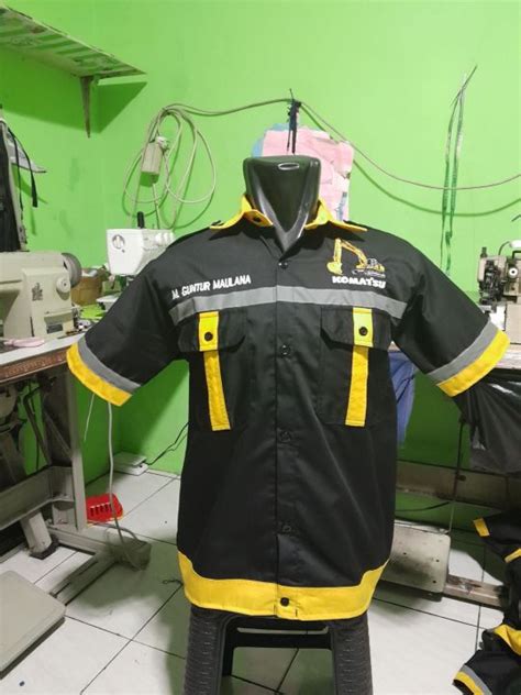 Seragam Kerja Pria Seragam Pdl Pdh Pria Lengan Pendek Baju Kerja Custom Bordir Seragam Kerja