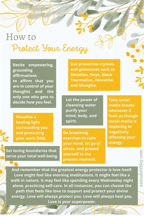 How To Protect Your Energy 7 Essential Practices