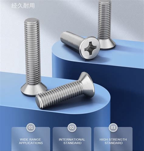 Quick Shipment 304 Stainless Steel Flat Head Screw M1m12m14m16