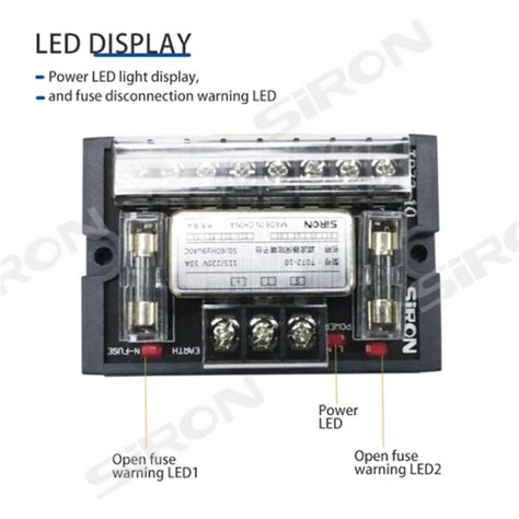 Siron Special Design For Ac Control Circuit 3in1 Function Led Warning