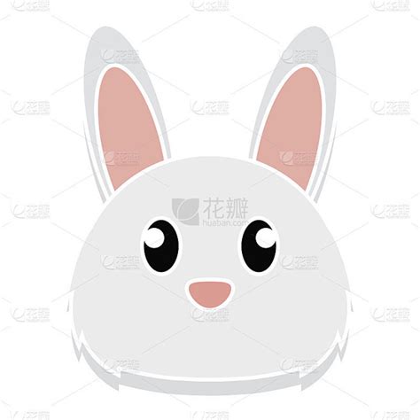 兔子头的卡通