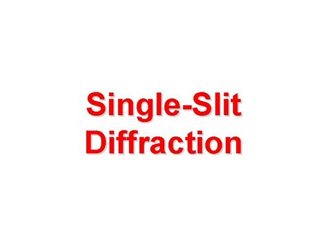 Chapter 19 Interference And Diffraction Diffraction Is The