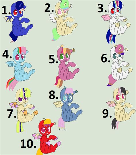 5 Point Mlp Ship Adopts 8 Left By Sweetheart1012 On Deviantart