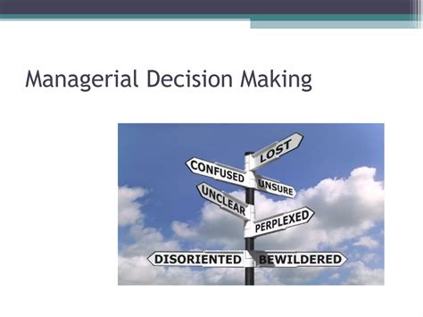 Decision Making Management Function Ppt