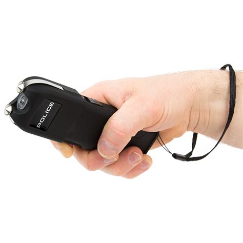 Police 928 Heavy Duty Stun Gun Rechargeable Led Black Policemart