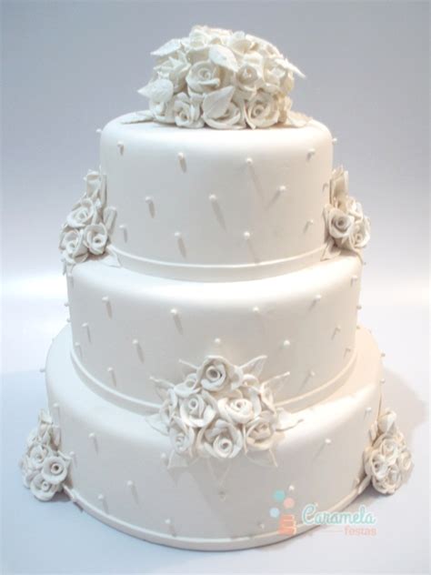 Bolo De Casamento 3 Andares Com Flores Compartilhar Bolo