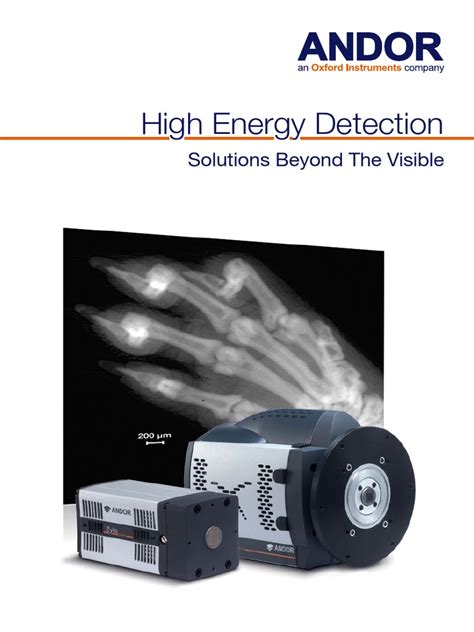 Andor High Energy Detection Brochure Pdf Charge Coupled Device X Ray