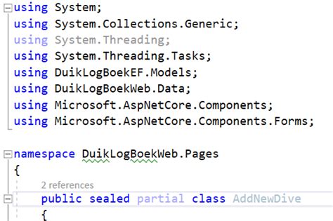 c intellisense does not recognize partial class stack overflow