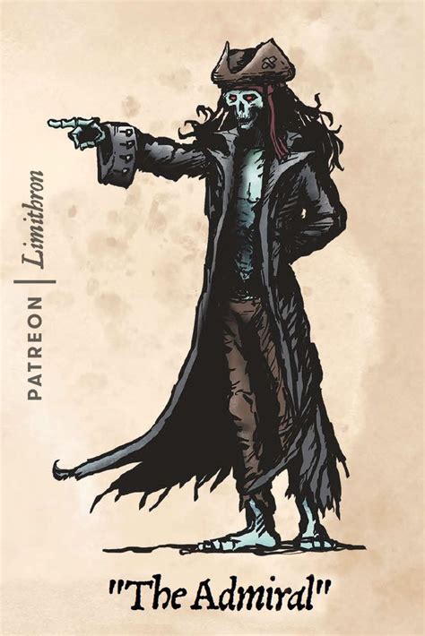 The Admiral Zombie Pirate Borg Rpg Piraterpg Pirate Art Pirates