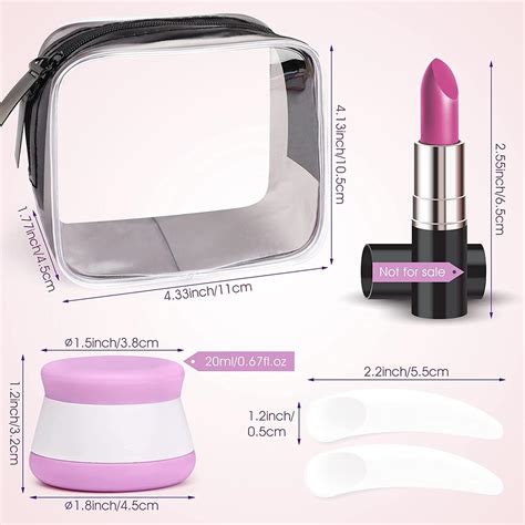 Insfit 20g Silicone Cosmetic Containers 5pcs Bpa Free Leakproof Jars For Makeup Samples