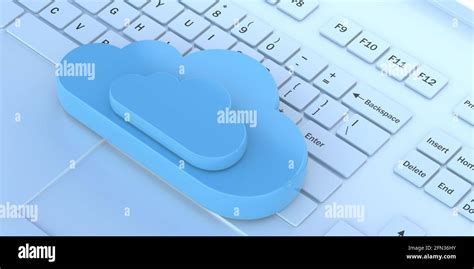 Cloud Computing Technology Online Data Storage Concept Safe Data File Syncing And Remote