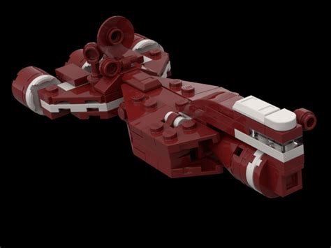 A Consular Class Cruiser From The Phantom Menace And A Droideka As