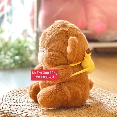 Khỉ Bông Balo Chuối Sở Thú Gấu Bông