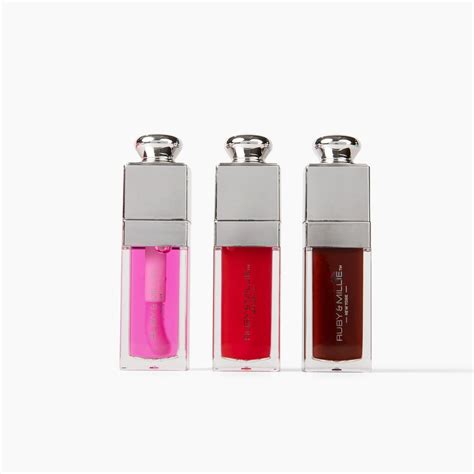 Glowy Lip Oil 3 Pack Ruby And Millie