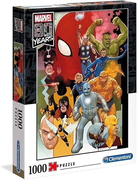 Clementoni Marvel 80th Anniversary Panorama 1000 Pieces Jigsaw Puzzle