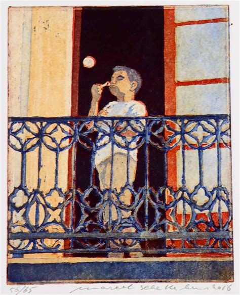 Marcel Schellekens Kleurenets Z T Bellenblazende Jongen Verkocht Kunstveiling Nl