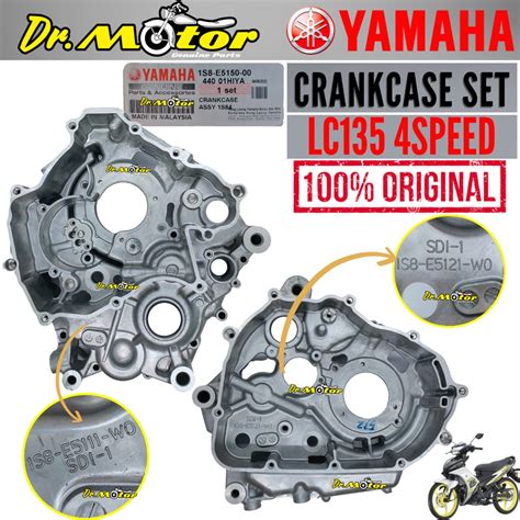 Lc135 4s 5s Lc 135 4 Speed 5 Crankcase Set Casing Engine Kulit Enjin Crank Case 1s8 50c E5150 00