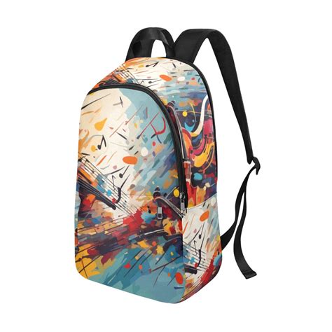 Classical Music Beautiful Colorful Abstract Art Fabric Backpack For