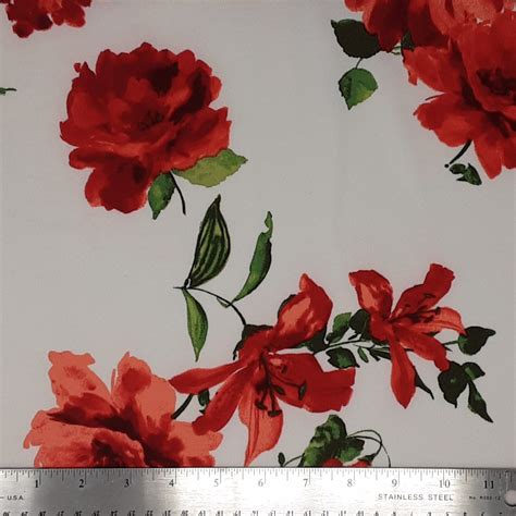 Red Knt2100 Q91035 Dty Brushed Floral