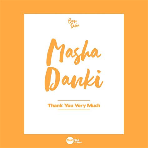 Masha Danki 🧡 Thank You Very Much Sunrise With Sami Facebook