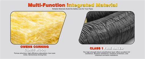 4 Inch Insulated Flexible Duct 25 Ft R4 Hvac Flex Duct With Black