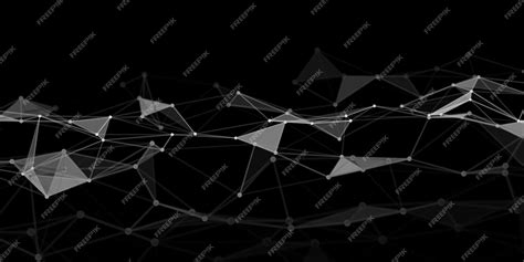 Premium Vector Abstract Technology Background With Connecting Dots