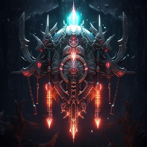 Premium Photo A Close Up Of A Very Strange Looking Looking Object With Lights Generative Ai