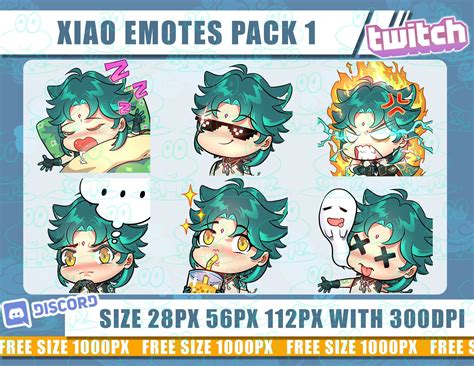 Xiao Twitch Emotes Genshin Impact Emotes Emotes Xiao Cute Emotes