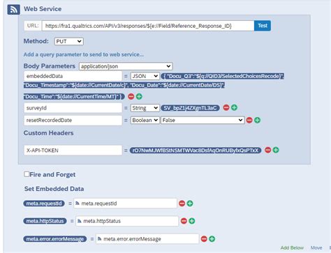 Embedded Data Via Web Service From Other Survey Isnt Working Xm