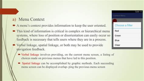 User Interface Design Module 3 Menus PDF