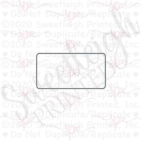 Rounded Rectangle Cookie Cutter Etsy