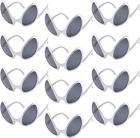 Bencailor 12 Pack Halloween Alien Glasses With Lenses
