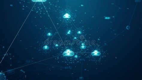 Internet Of Things Iot Conceptbig Data Cloud Computing Network Stock