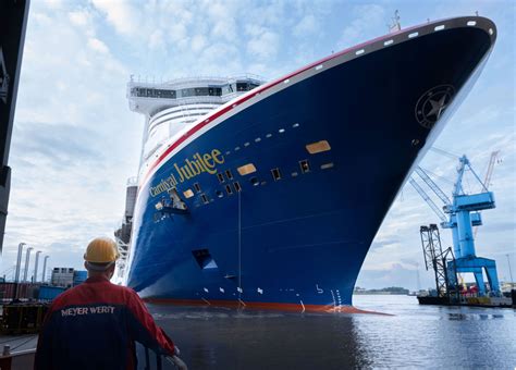Meyer Werft Floats Out the Cruise Ship Carnival Jubilee | Cruise & Ferry news | Shipping Telegraph