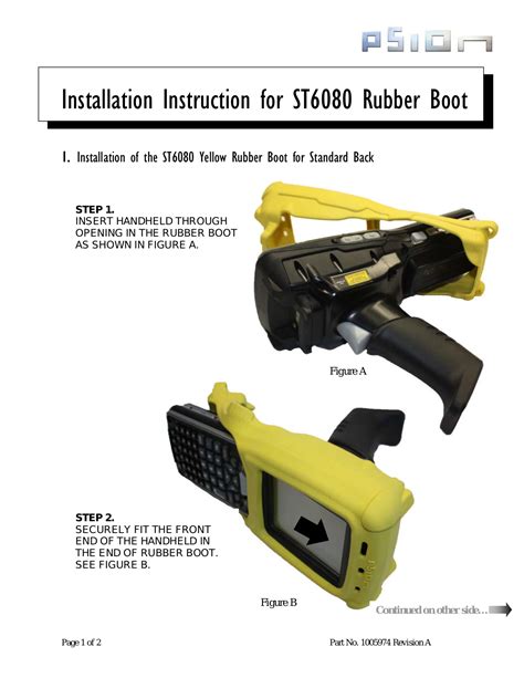 Zebra St6080 Installation Instruction