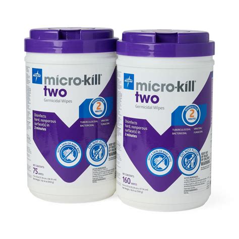 Micro Kill Two Wipes Medline