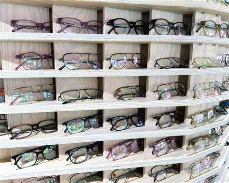 Glasses Frames On A Shelf In A Store Editorial Photography Image Of