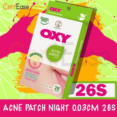 Oxy Anti Bacterial Acne Patch Night 26s Ultra Thin 003cm Lazada