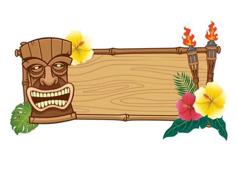 Tiki Decor Frame Vector Art Icons And Graphics For Free Download
