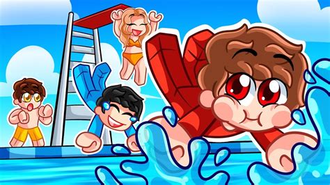 Jump And Dive Into The Giant Pool In Roblox