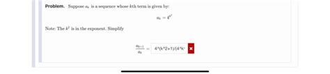 solved problem suppose ay is a sequence whose kth term is