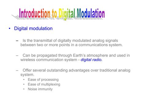 Digitalmodulation Pptx Advanced Digital Modulation Techniques Pptx