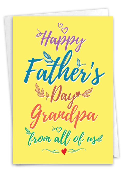 Our Grandpa Humorous Fathers Day Grandpa Paper Greeting Card