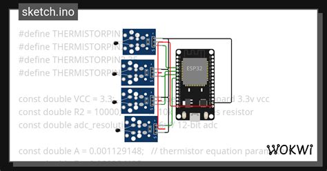 Esp32 Thermistor Wokwi Esp32 Stm32 Arduino Simulator
