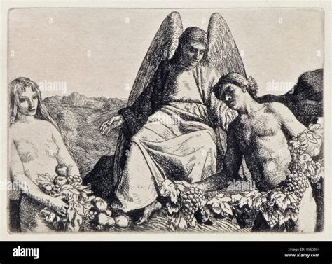 Adam And Eve Entertain Raphael From ‘paradise Lost By John Milton