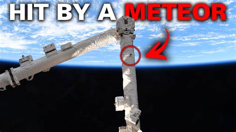 Ouch Canadarm2 Took A Direct Hit From A Micrometeorite Universe Today