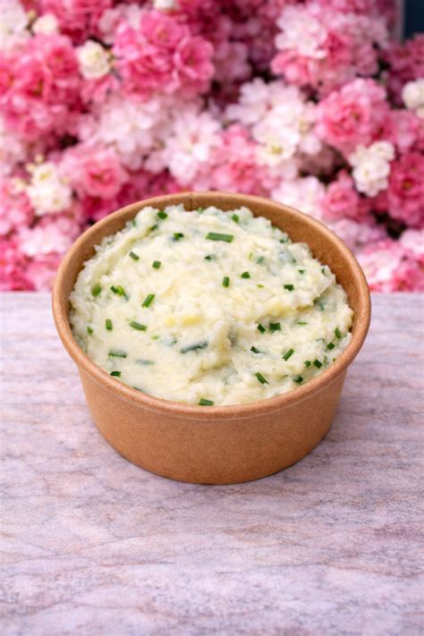 Russet Potatoes Mashed English Potato Chives Creamy Mashed Potato