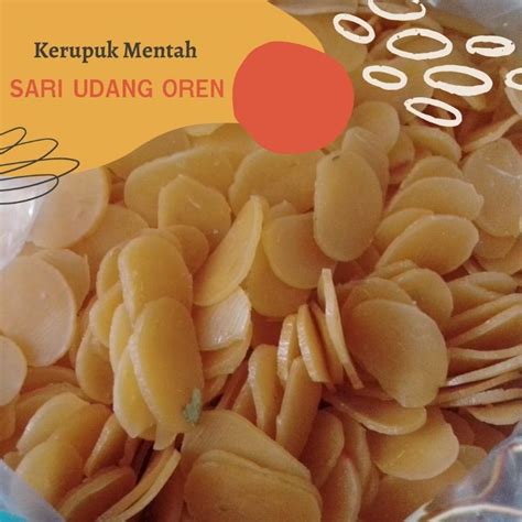 Jual 250 Gram Kerupuk Sari Udang Orangekrupuk Mentah Sari Udang