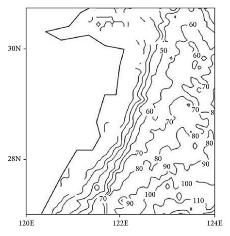 Bathymetry M Of The Numerical Experimental Region Download